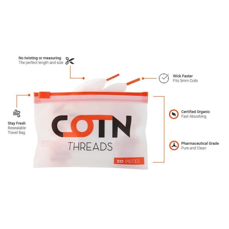 Cotn Threads Vape Cotton 20pc